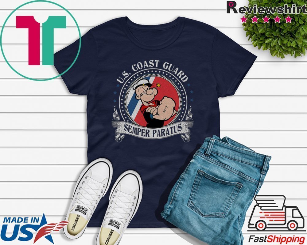 Popeye U S Coast Guard Semper Paratus Tee Shirt