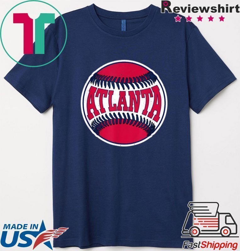 Vintage Atlanta Baseball Stitches ATL Gameday Retro Tee Shirts