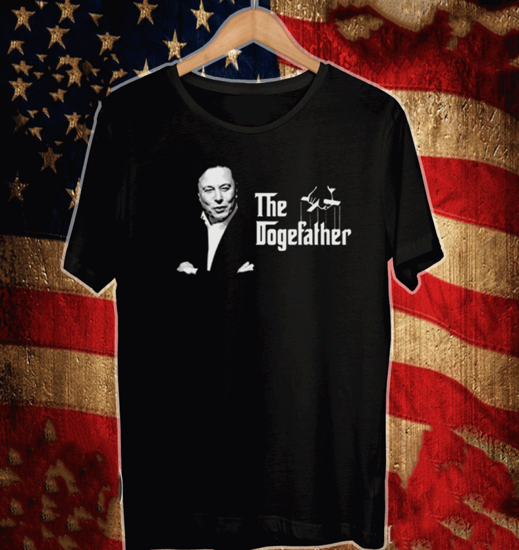 Elon Musk The Dogefather Dogecoin Doge Meme 2021 T-Shirt - Teeducks