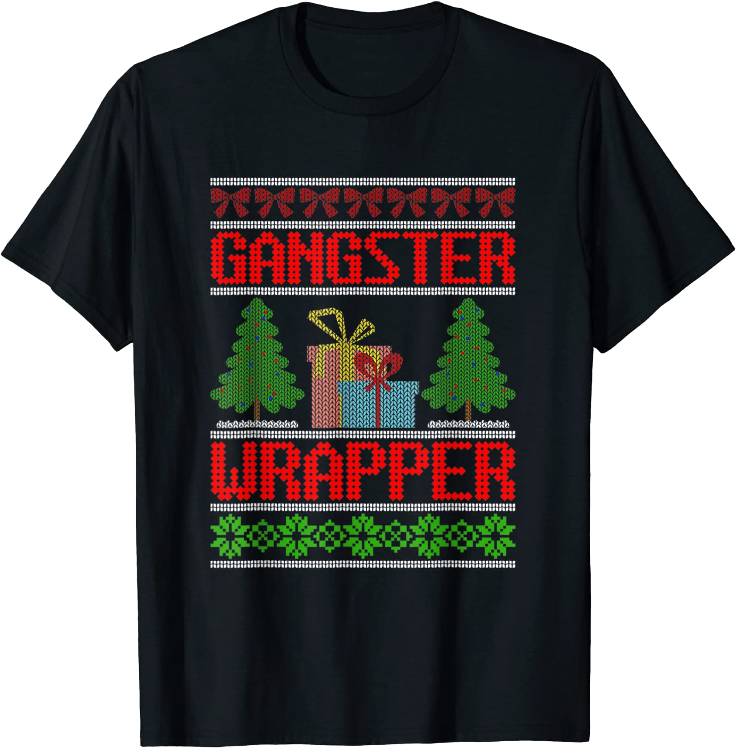 Gangster Wrapper Ugly Christmas Sweater 2022 Shirt
