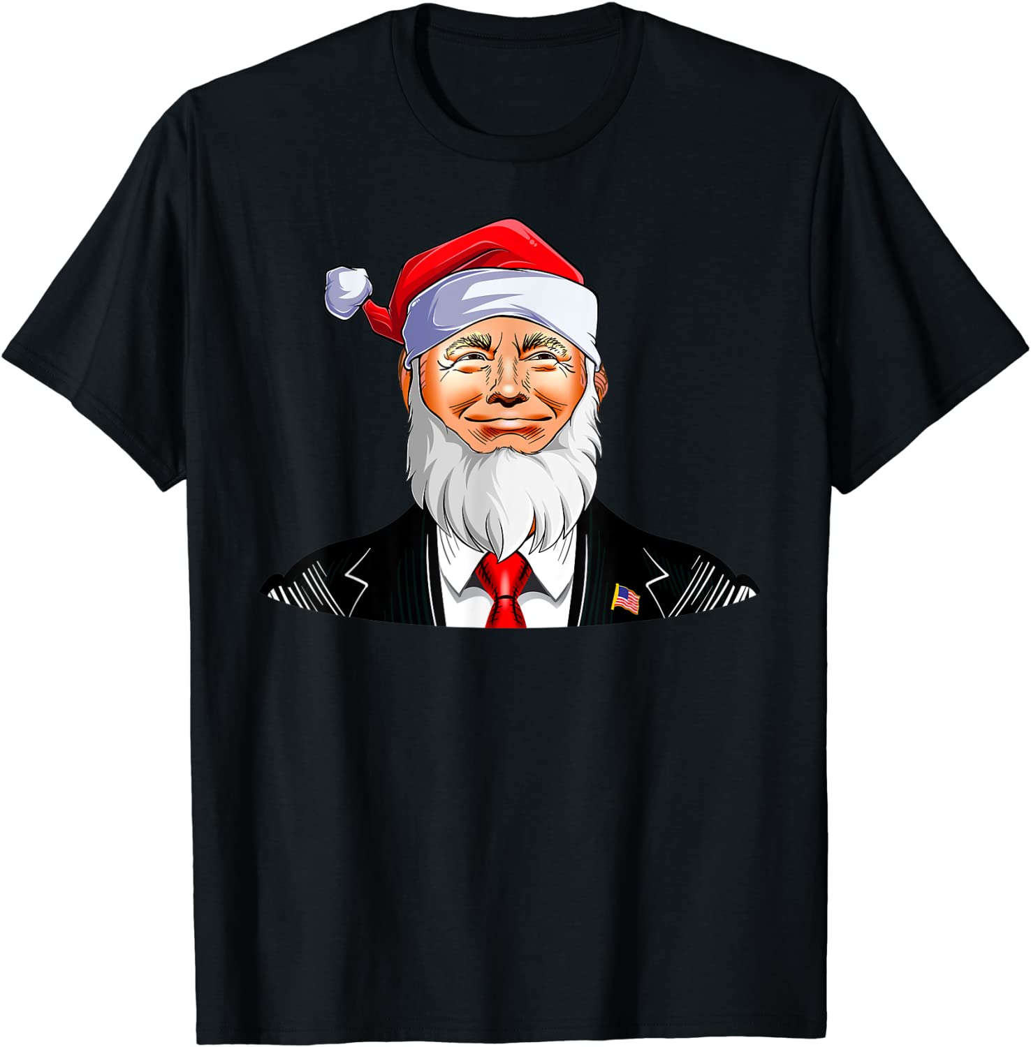 Maga Santa Hat Donald Trump Christmas Santa Costume Classic Shirt