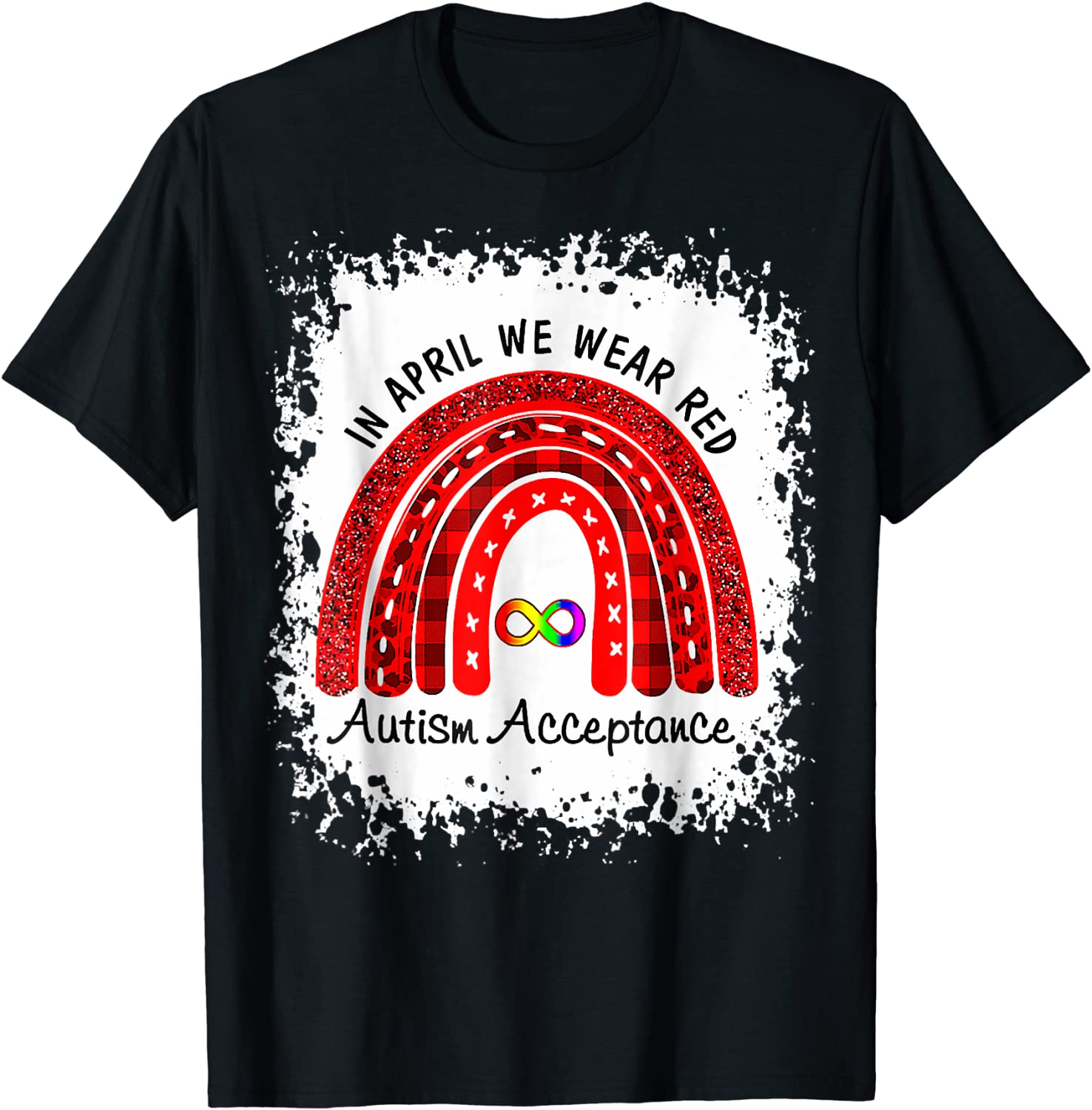 In April Wear Red Instead Autism-Acceptance 2022 Shirt