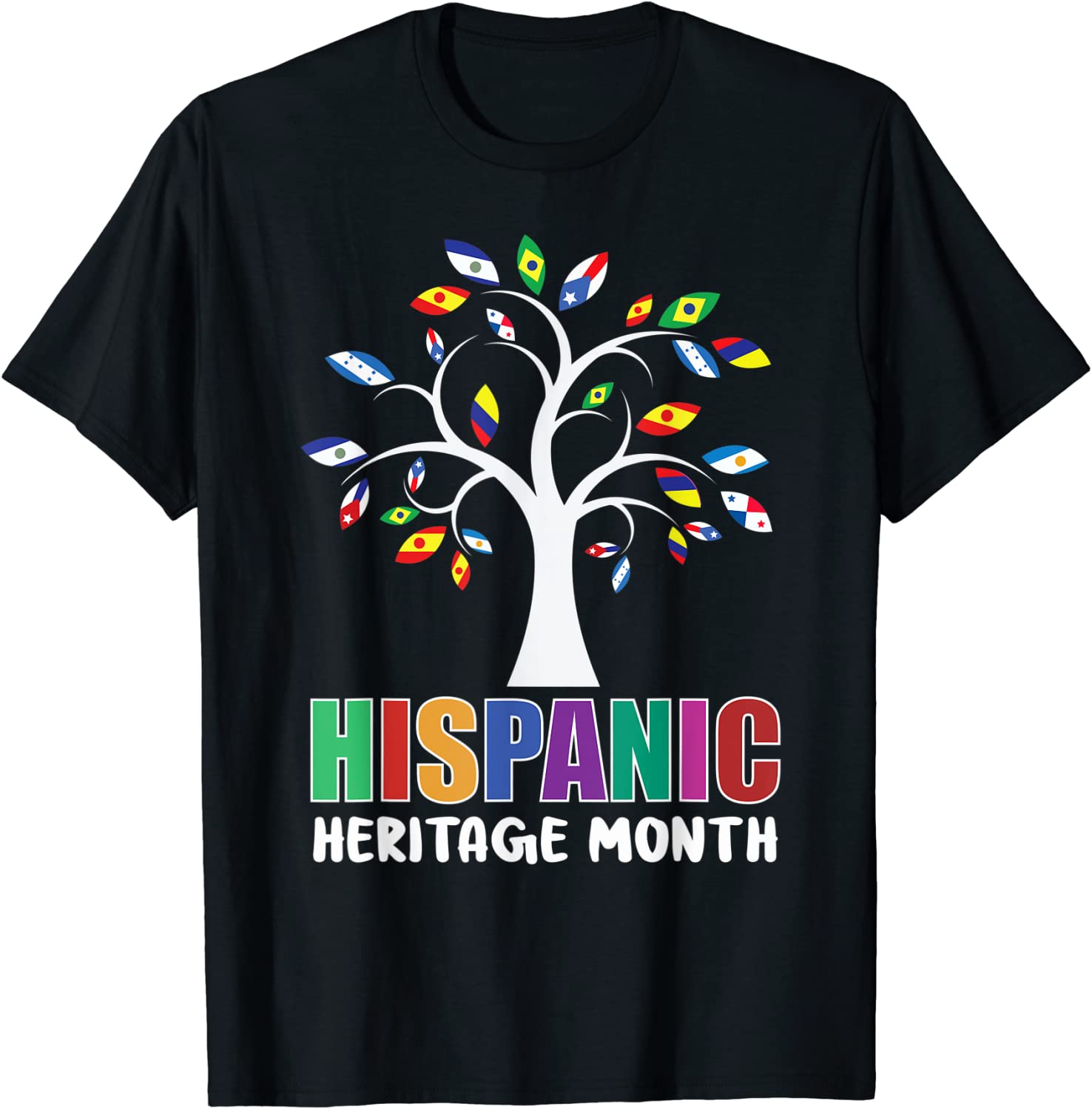 Hispanic Heritage Month Tree Roots Flag Latino Countries 2022 Shirt