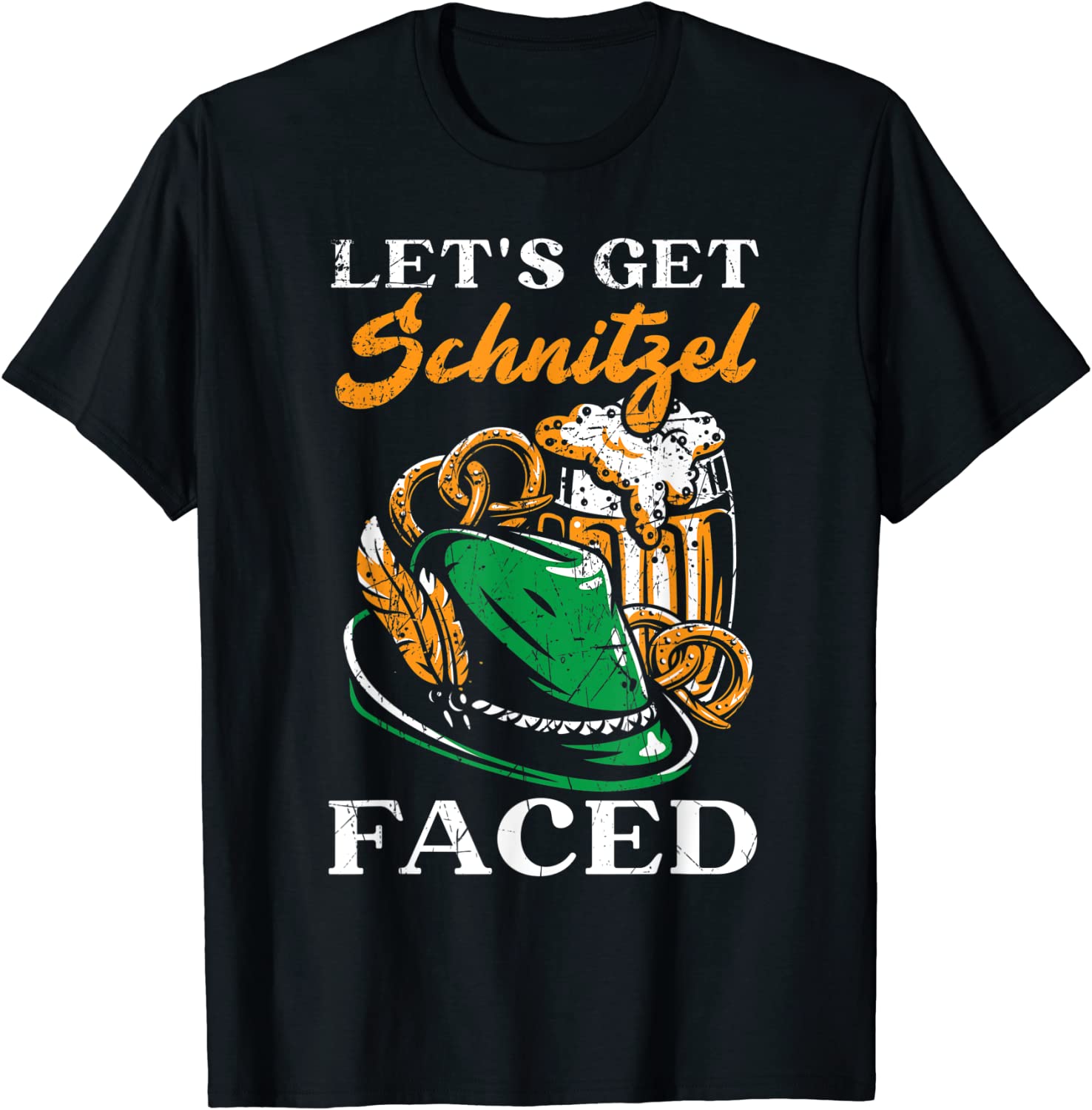 Let's Get Schnitzel Faced Beer Drinker Oktoberfest 2022 Shirt