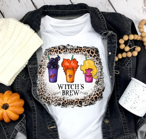 Hocus Pocus Inspired Sanderson Sisters Leopard Halloween 2022 Shirt