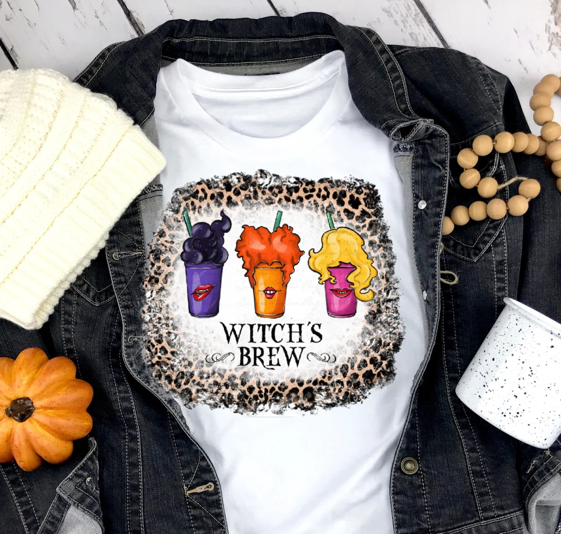 Hocus Pocus Inspired Sanderson Sisters Leopard Halloween 2022 Shirt