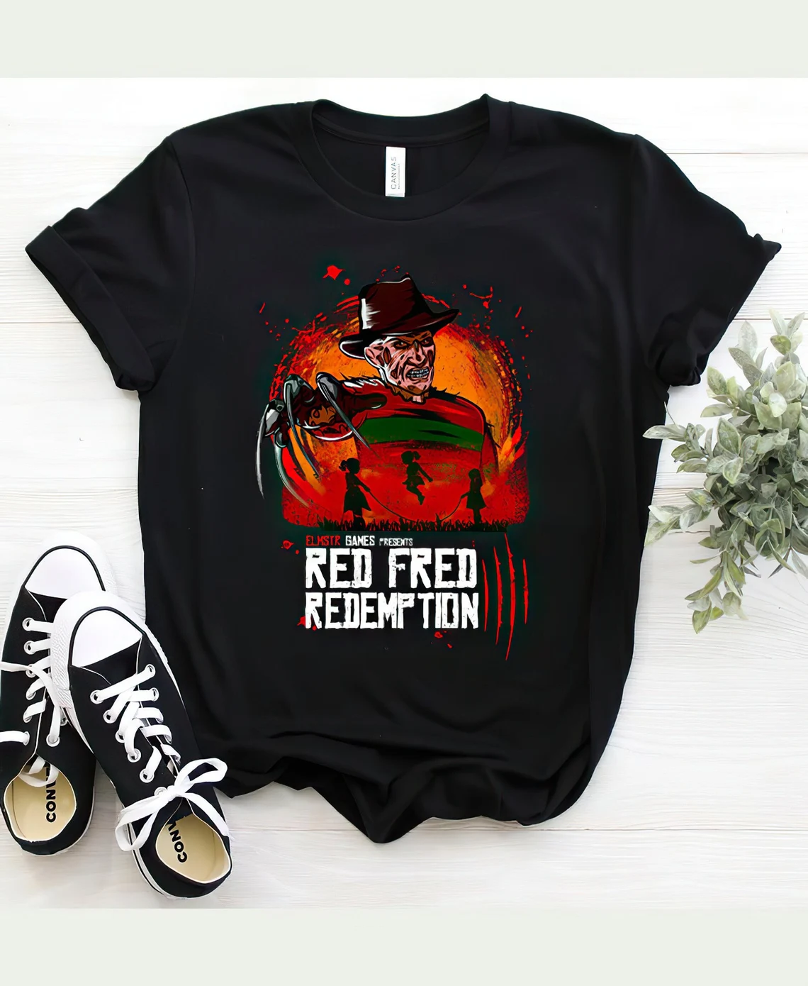 Red Fred Redemption Freddy Krueger Halloween 2023 Shirt
