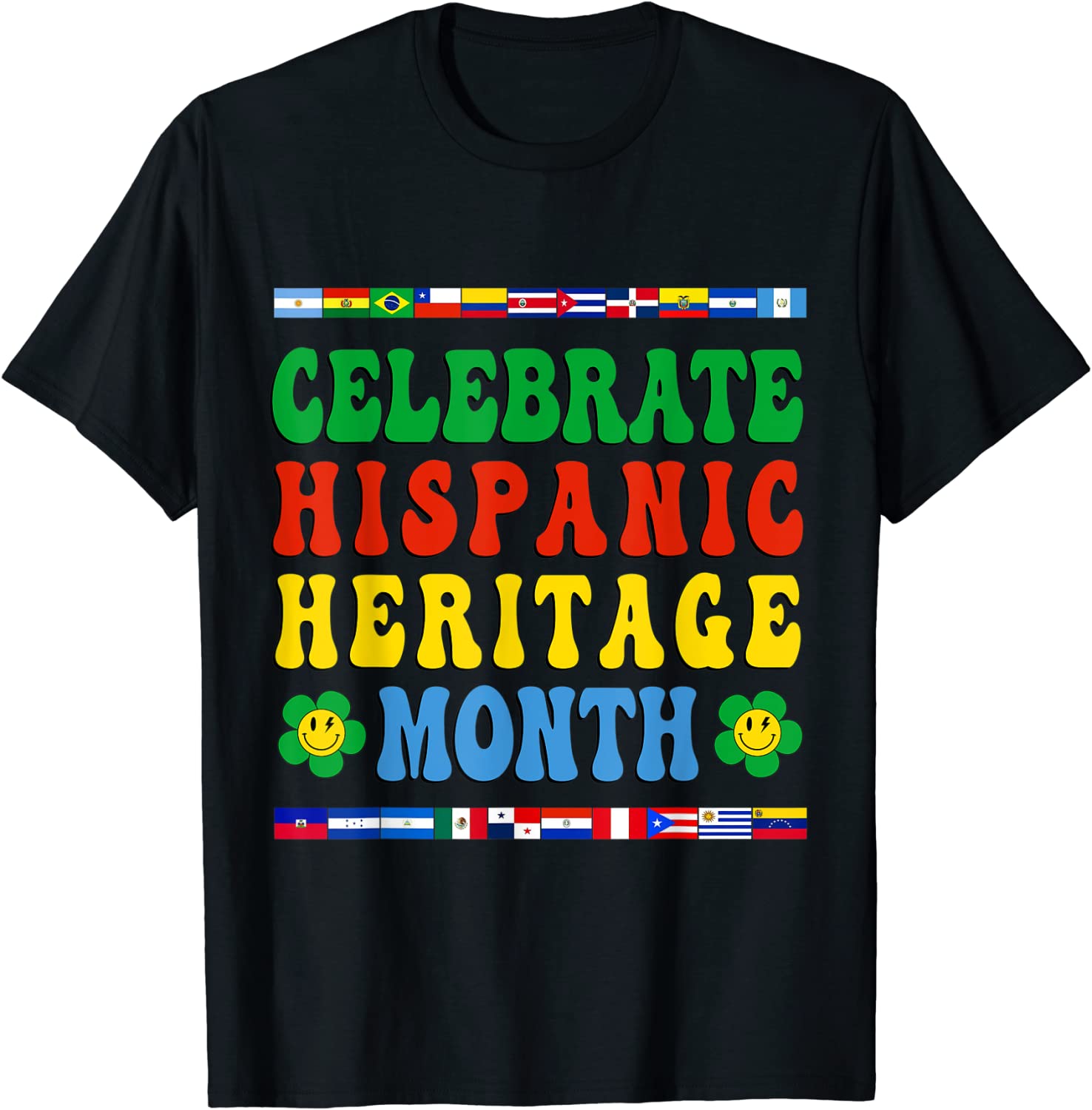 Celebrate Hispanic Heritage Month Latino Hippie Country Flag Classic Shirt