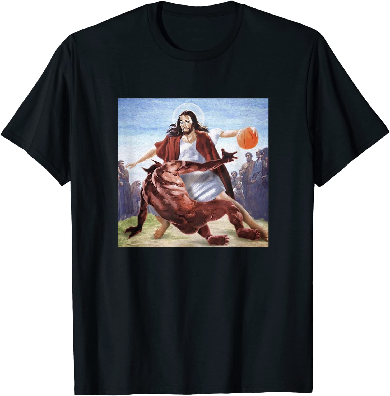 Jesus Crossing Up The Devil Christian Classic Shirt