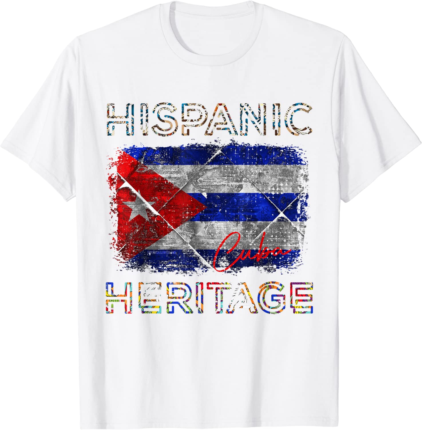 Hispanic Heritage Month Cuba Flag Latino Cuban Pride 2022 Shirt