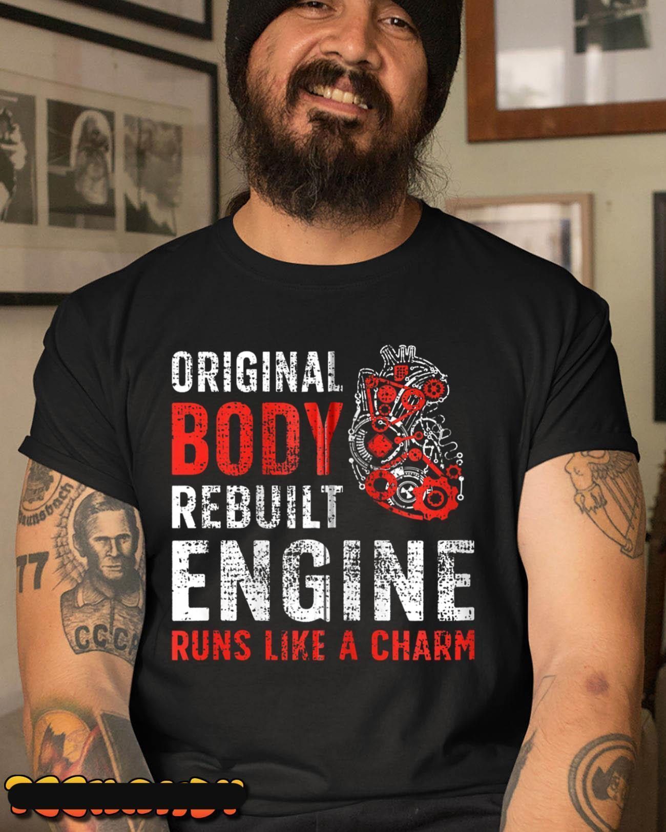 Original Body Rebuilt Engine Open Heart Surgery Recovery Zip 2022 Shirt