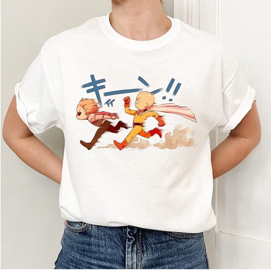 Iconic Moment In One Punch Man Saitama Running 2022 Shirt