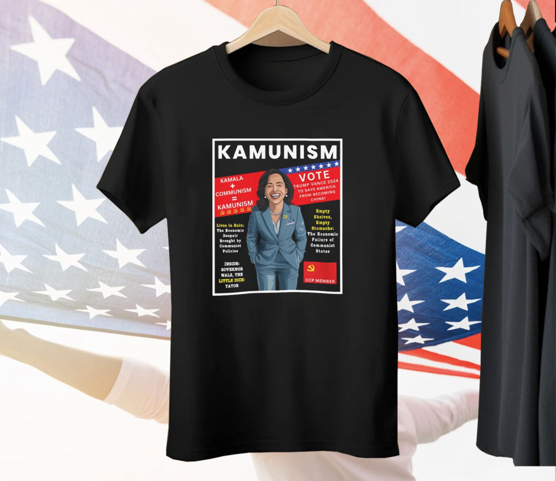 Kamala Communism Kamunism Magazine Cover Tee Shirt